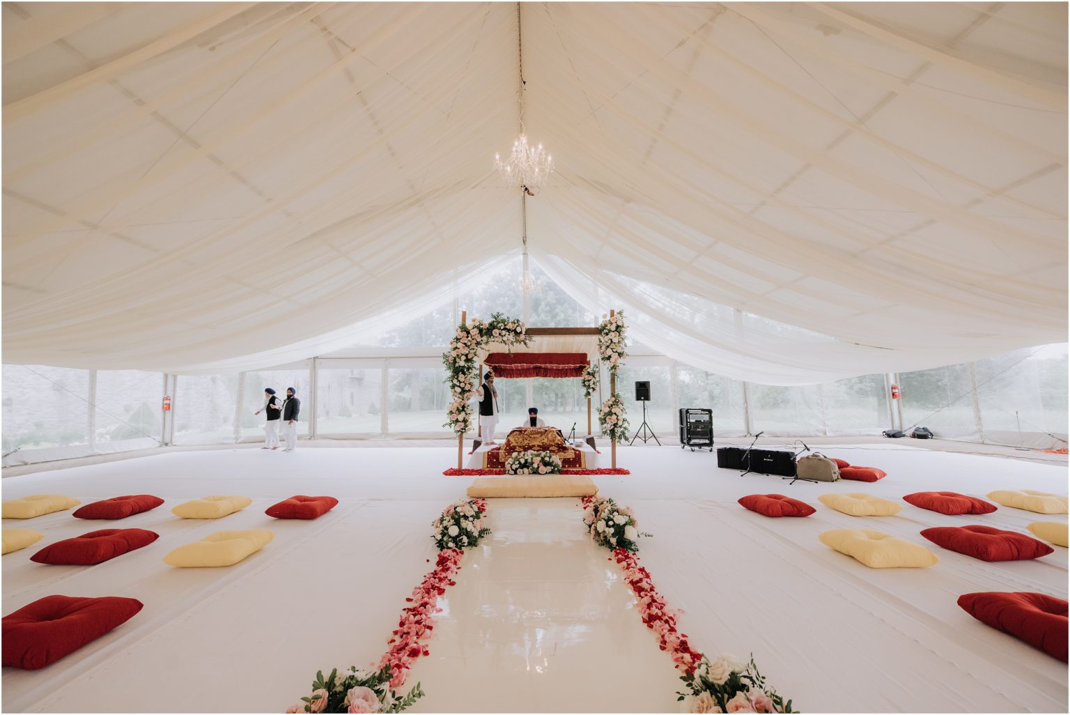 Sikh Live Wedding Ceremony Painting: Anand Karaj Ideas