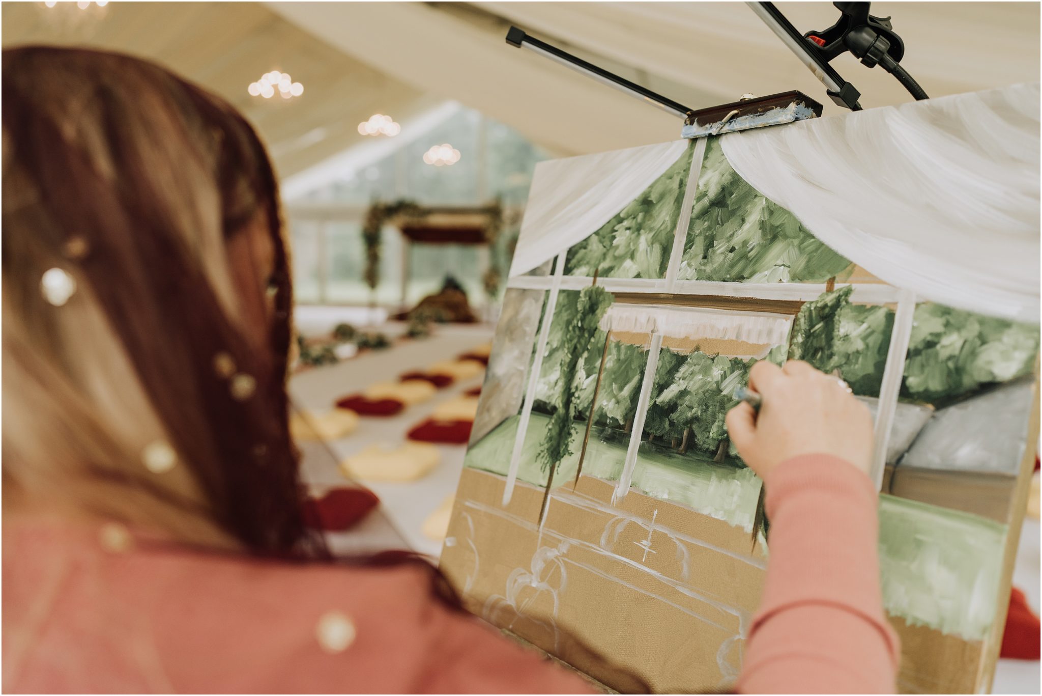 Sikh Live Wedding Ceremony Painting: Anand Karaj Ideas