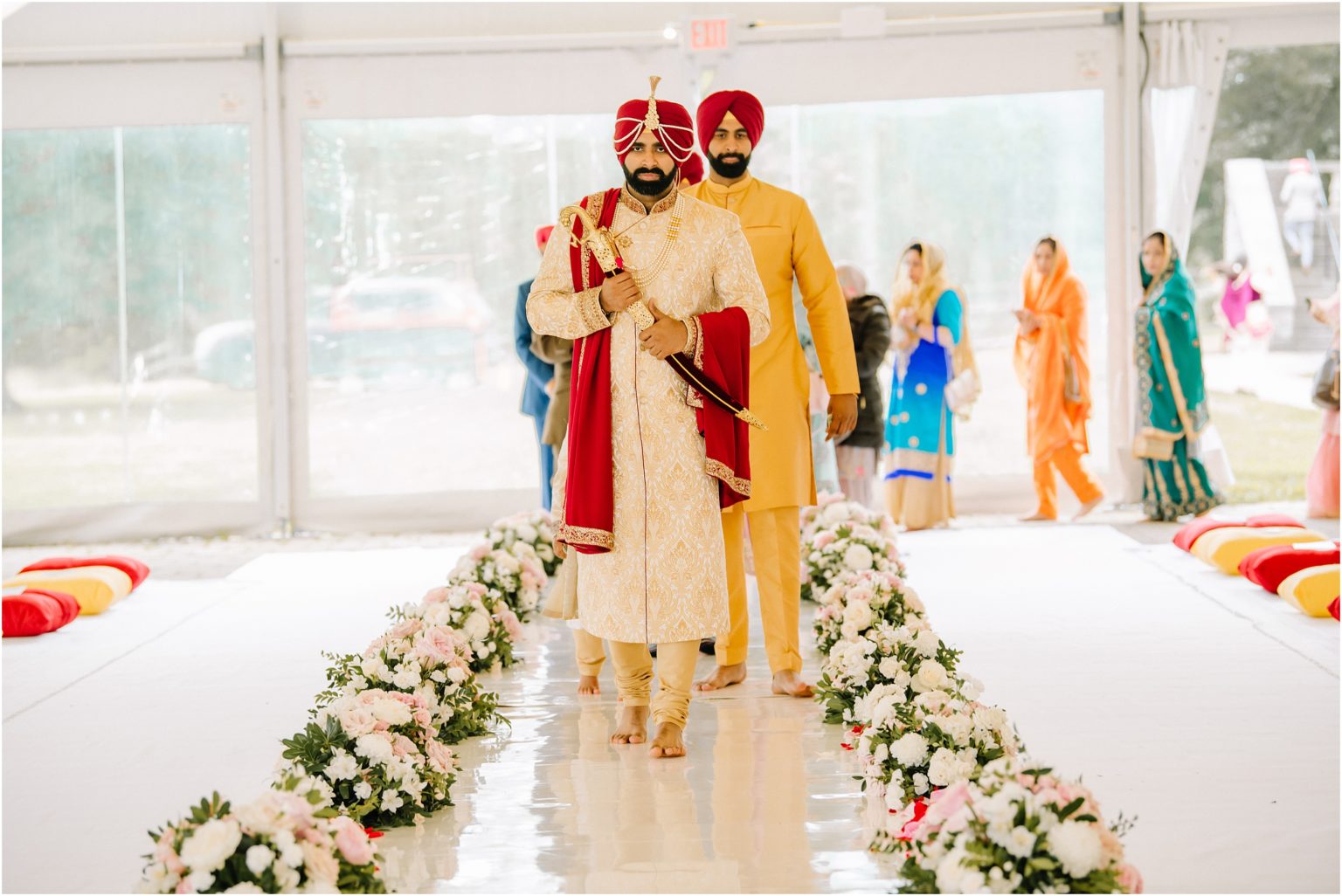 Sikh Live Wedding Ceremony Painting: Anand Karaj Ideas