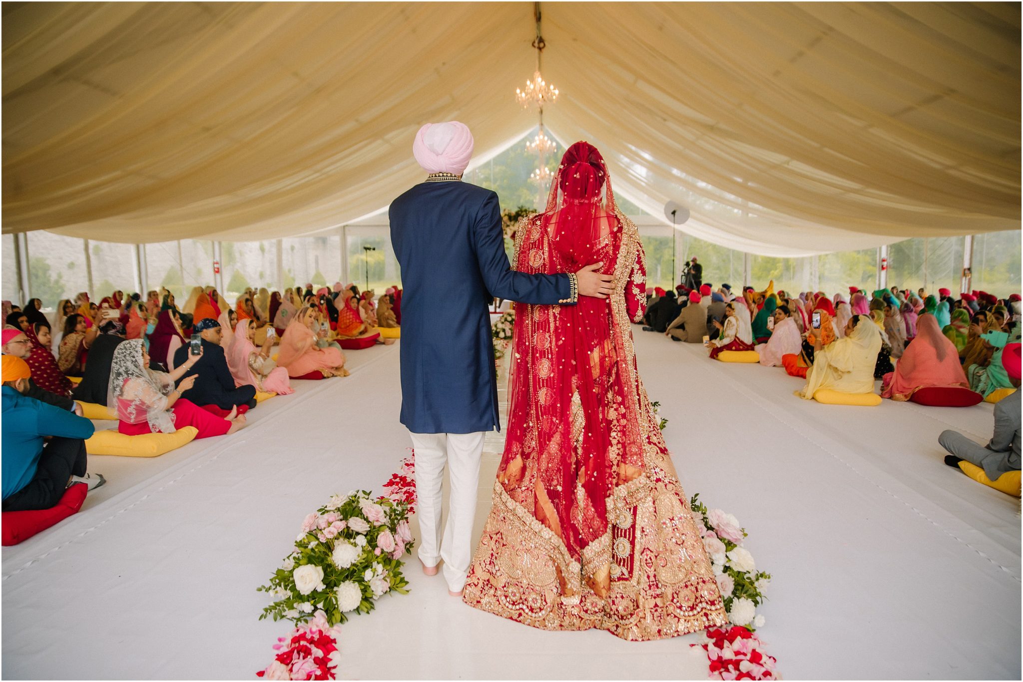 Sikh Live Wedding Ceremony Painting: Anand Karaj Ideas